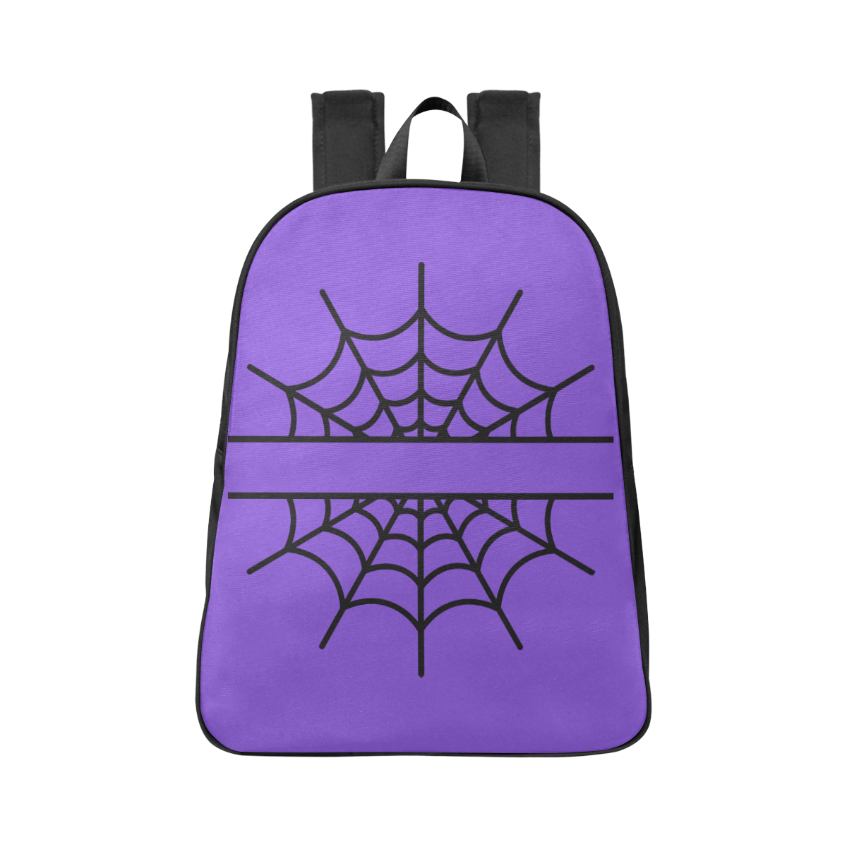 Spiderweb Purple Fabric School Backpack (Model 1682) (Large) | ID: D3808229