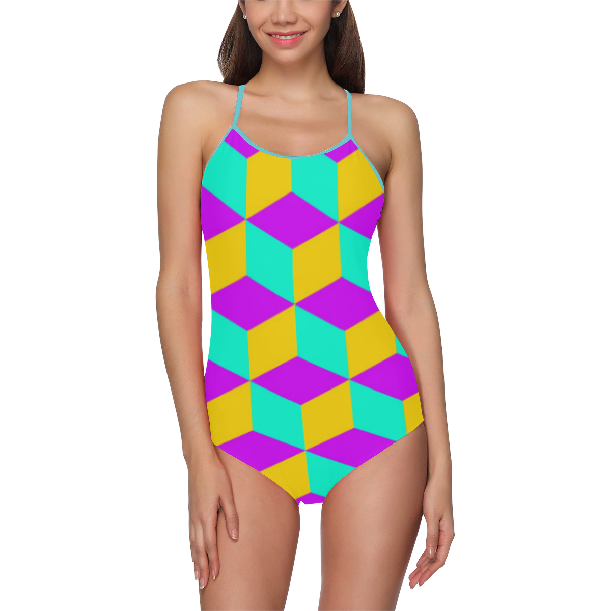 CUBES Strap Swimsuit ( Model S05) | ID: D5065227