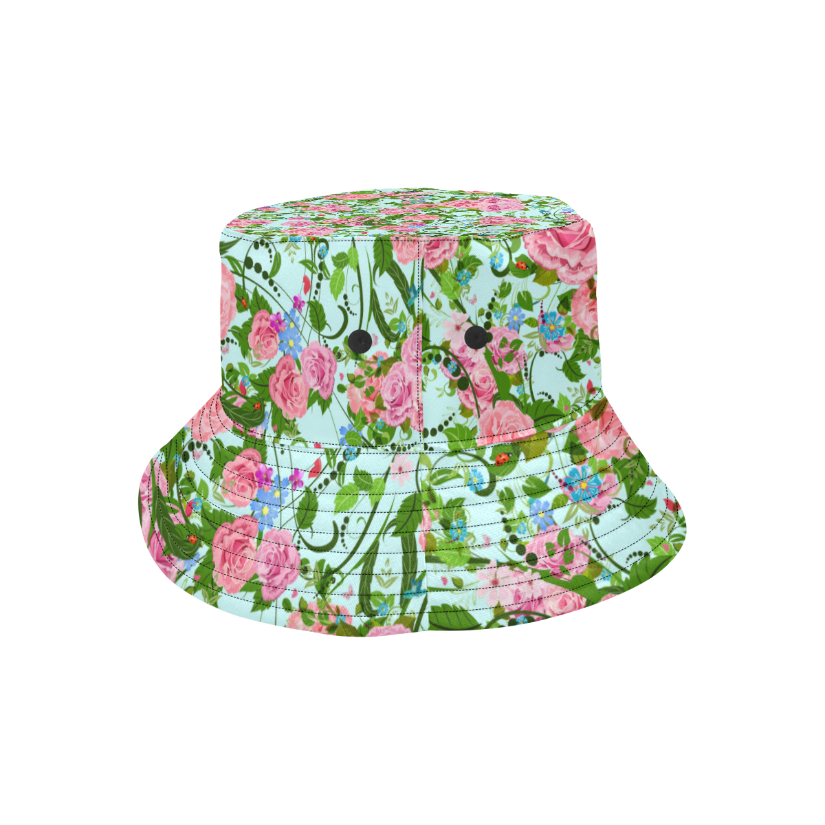 Pink Flower All Over Print Bucket Hat | ID: D3316173
