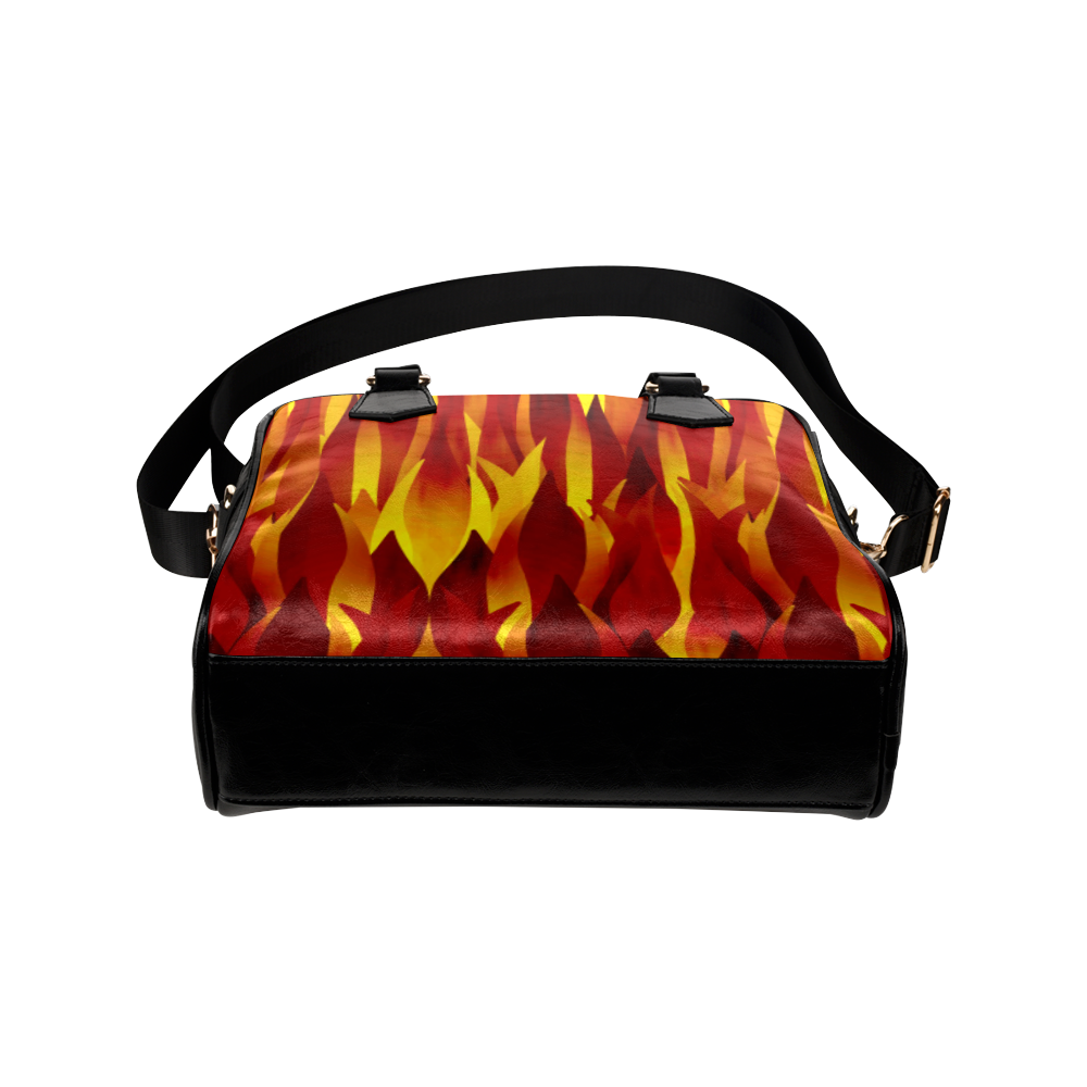 Hot Fire and Flames Illustration Shoulder Handbag (Model 1634) | ID ...