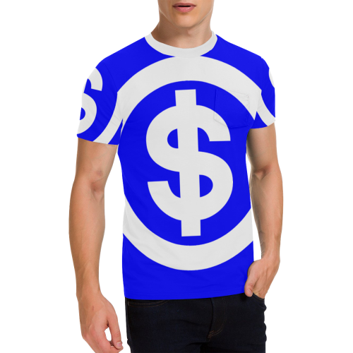 DOLLAR SIGNS 2 Men's All Over Print T-Shirt with Chest Pocket (Model ...