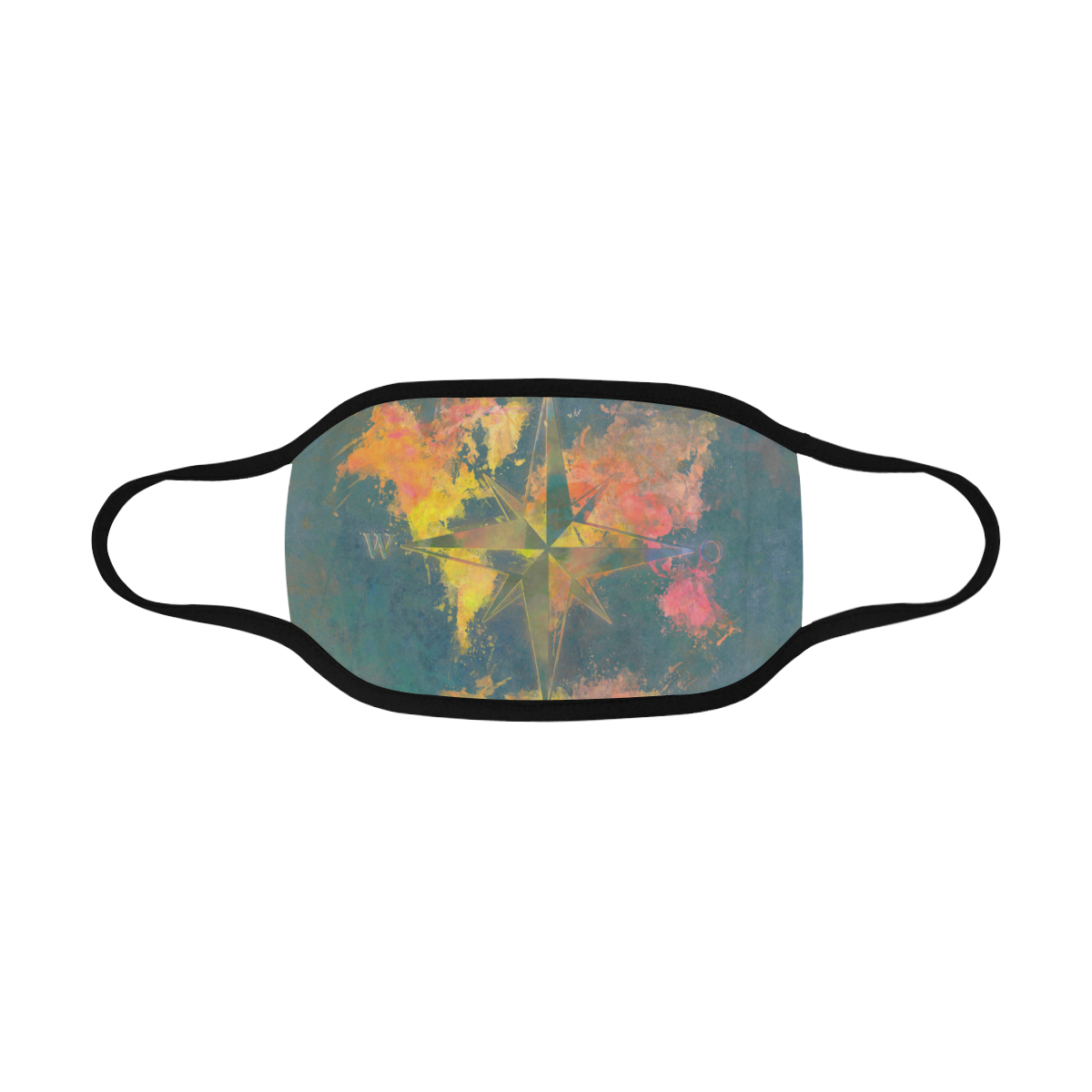 world map wind rose #map #worldmap Mouth Mask | ID: D3749639