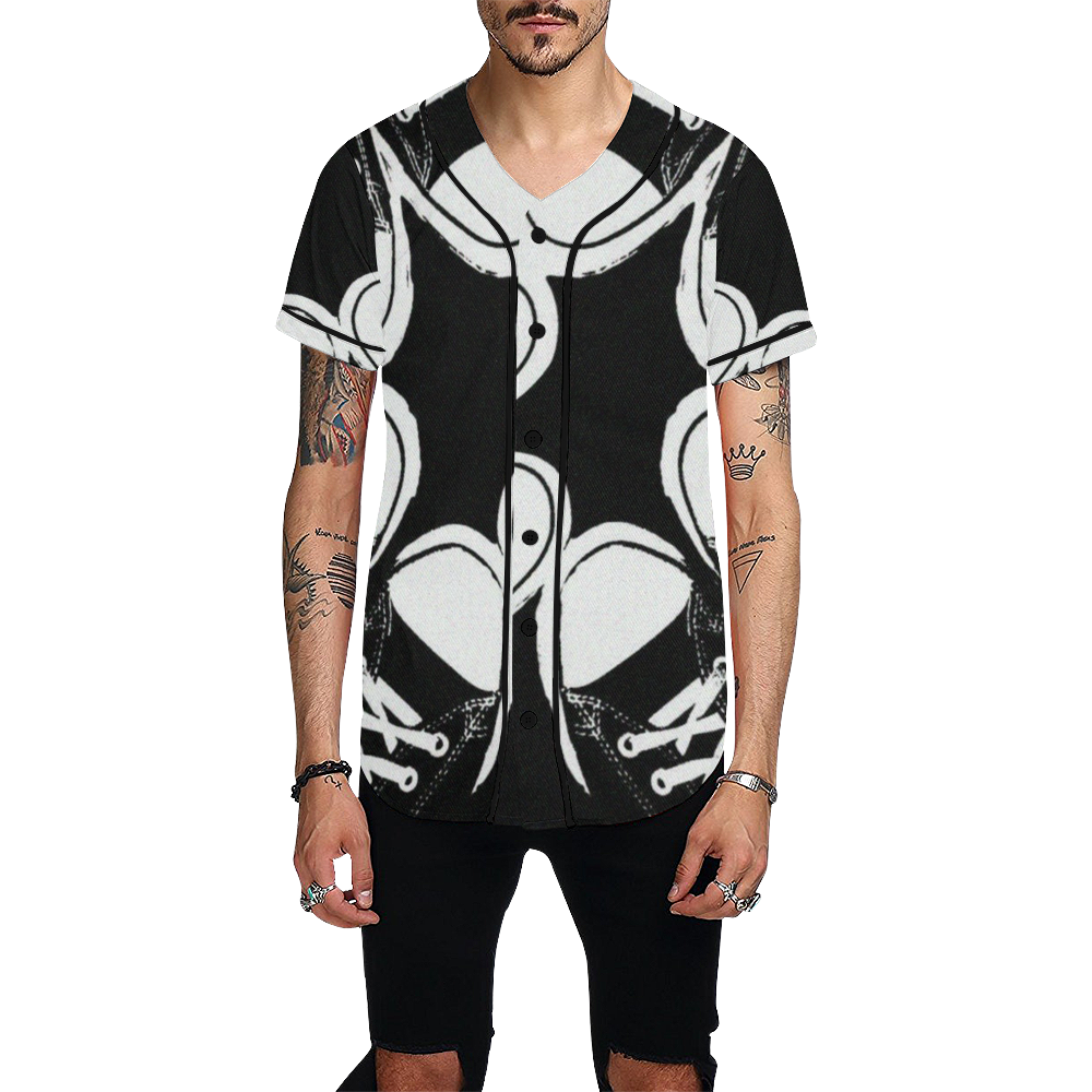 Gothic Underground Jersey All Over Print Baseball Jersey for Men (Model ...