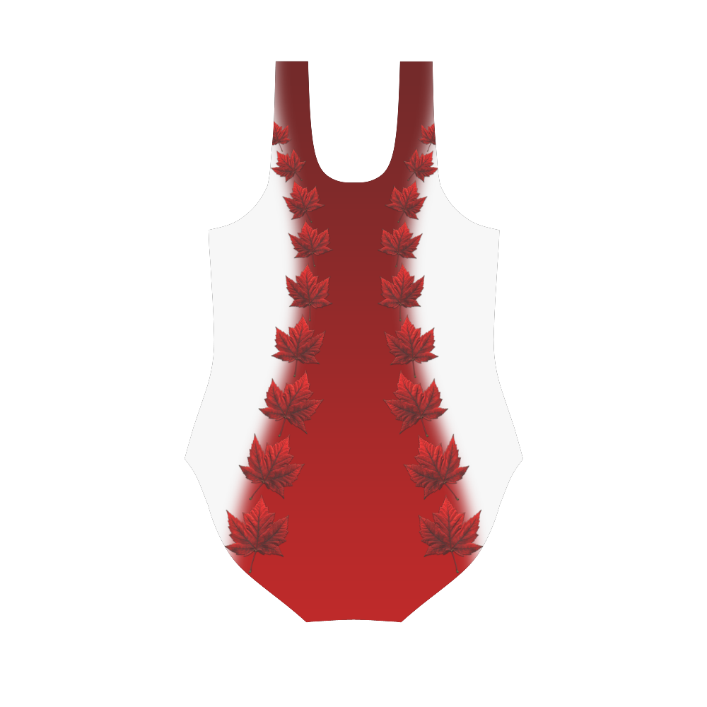 Canada Swimsuits Maple Leaf Bathing Suits Vest One Piece Swimsuit ...