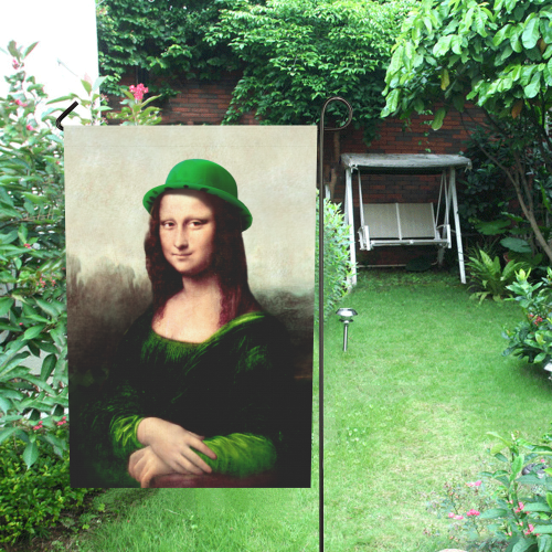 Mona Lisa St. Patrick's Day Garden Flag 28''x40'' （Without Flagpole ...