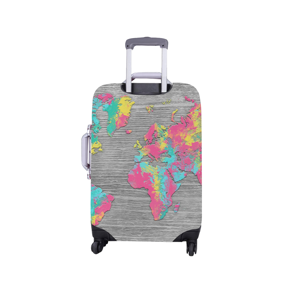 world map #map #worldmap Luggage Cover/Small 18"-21" | ID: D3750822