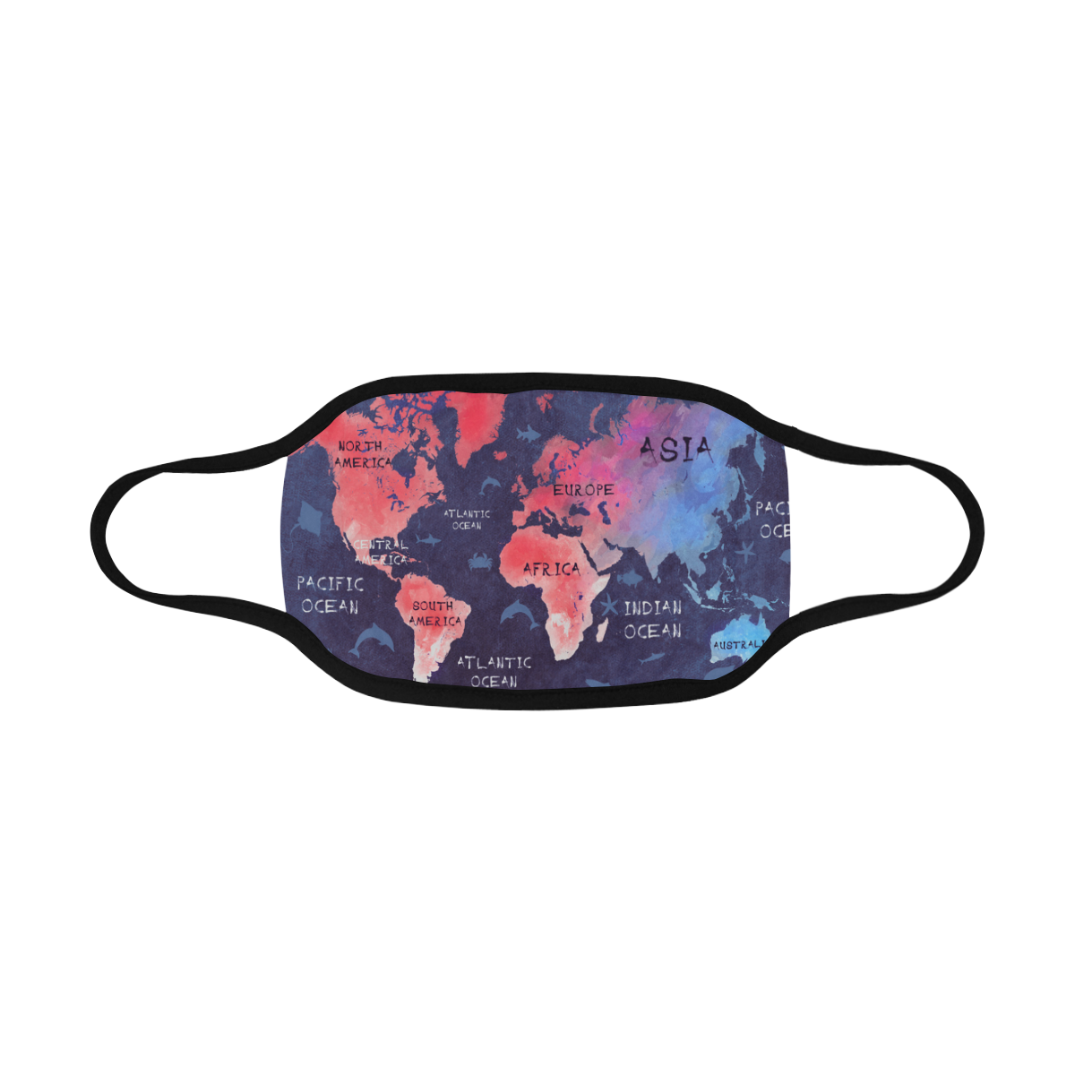 world map #map #worldmap Mouth Mask (60 Filters Included) (Non-medical ...