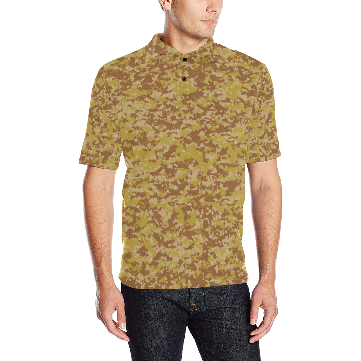 Rhodesian Brushstroke Fictional Arid Digital Camouflage Men's All Over ...