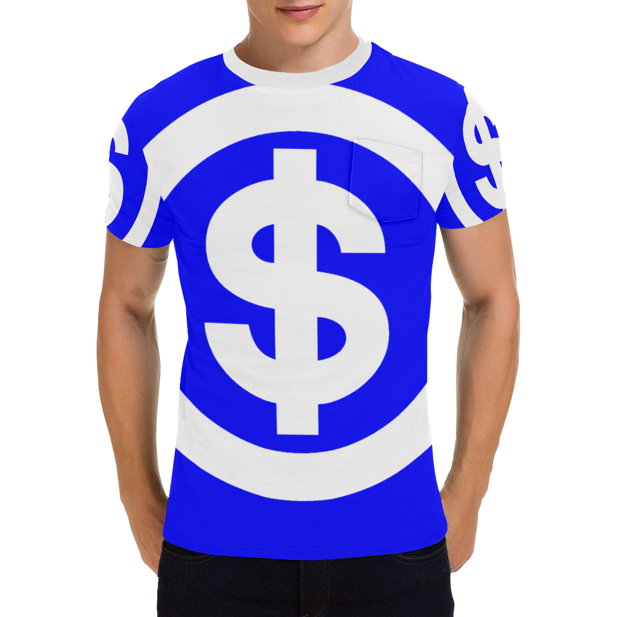 DOLLAR SIGNS 2 Men's All Over Print T-Shirt with Chest Pocket (Model ...