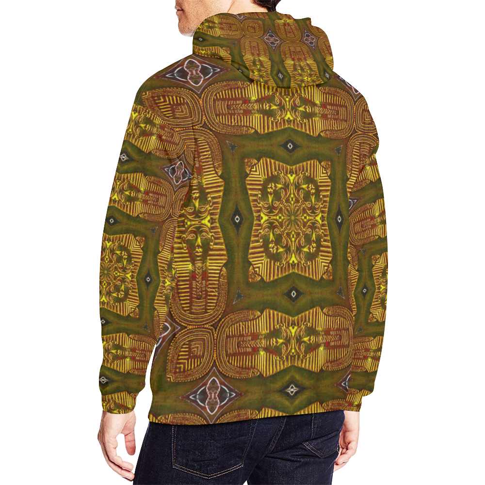 Eqyptian Hoodie of the Dead VI All Over Print Hoodie for Men/Large Size ...