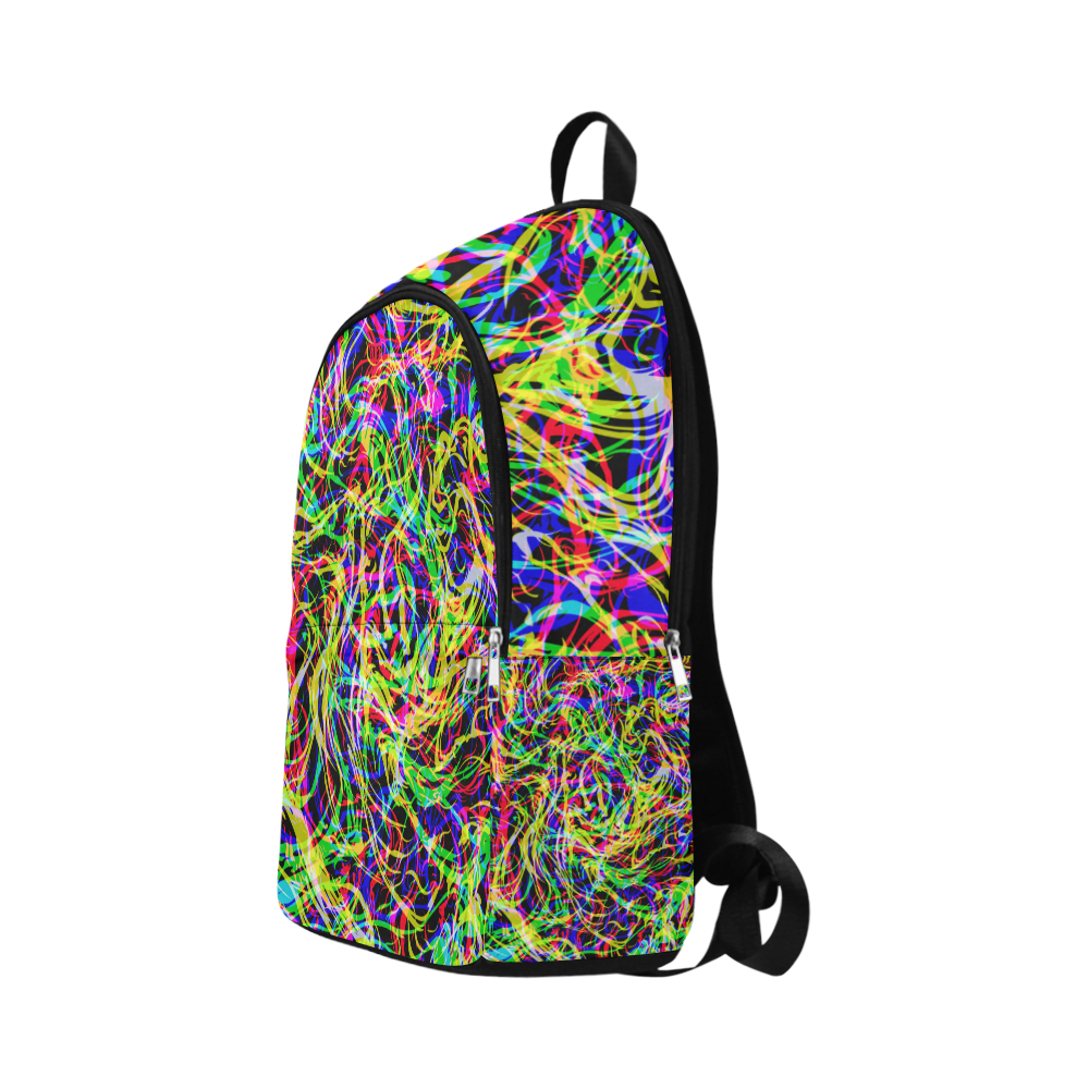 colorful abstract pattern Fabric Backpack for Adult (Model 1659) | ID ...
