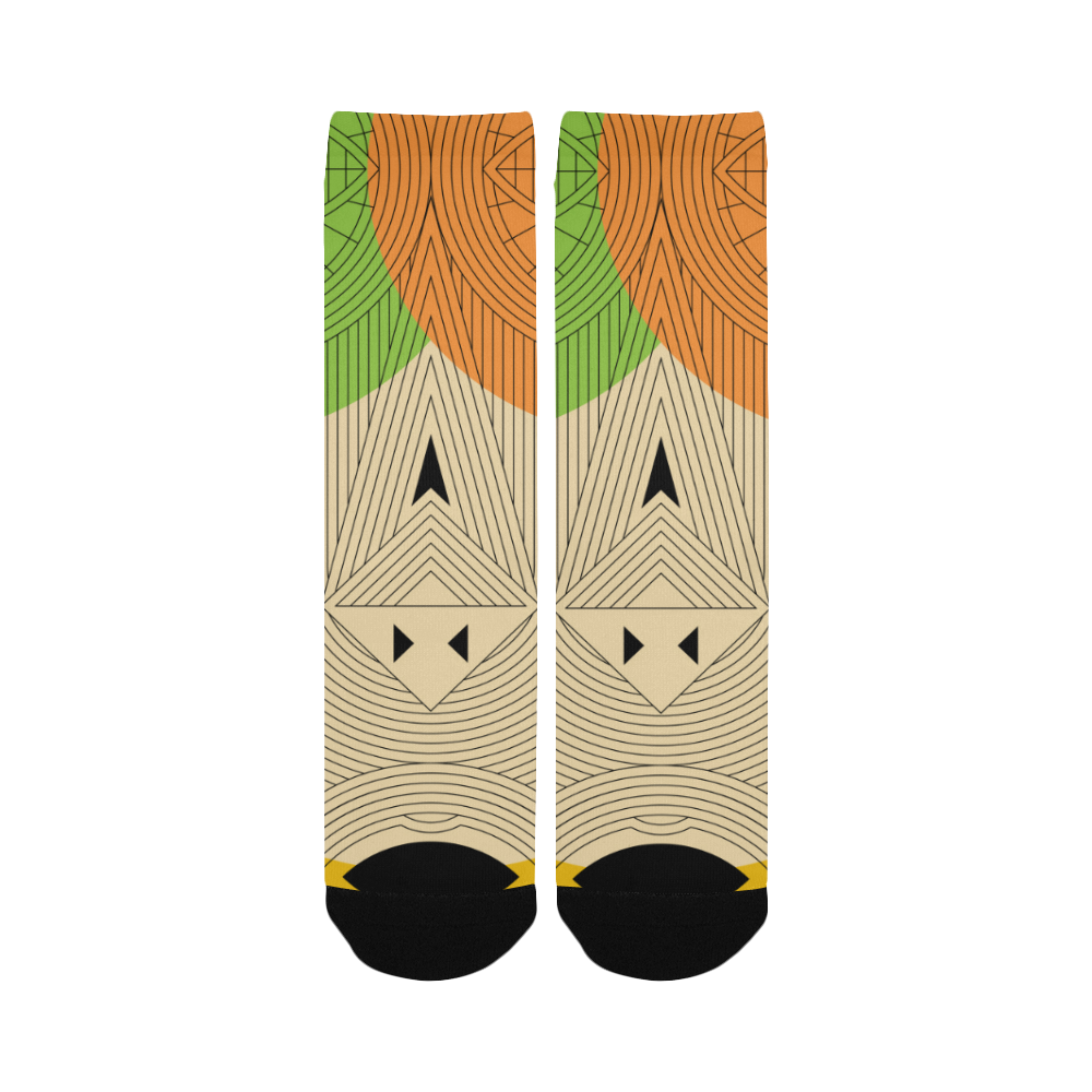 Aztec Ancient Tribal Women's Custom Socks | ID: D4797131