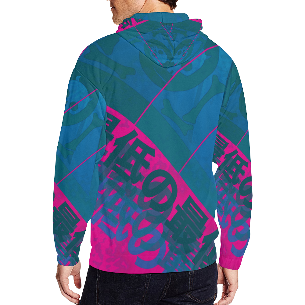 The Lowest of Low Japanese Banner All Over Print Full Zip Hoodie for ...