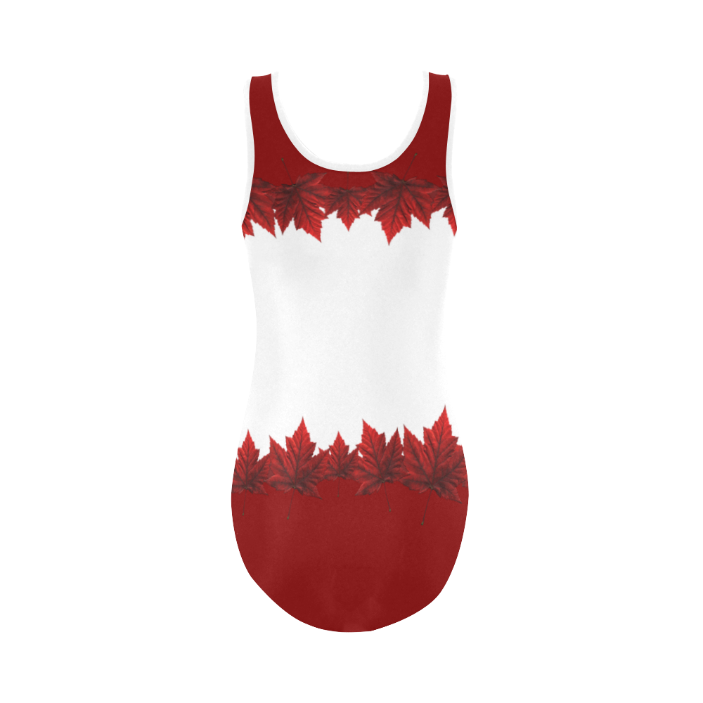 Canada Maple Leaf Swimsuits Canada Team Swimwear Vest One Piece ...