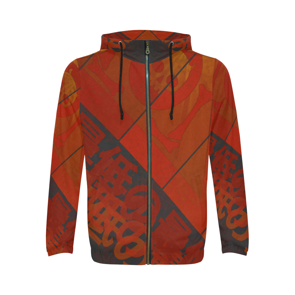The Lowest of Low Japanese Banner All Over Print Full Zip Hoodie for ...