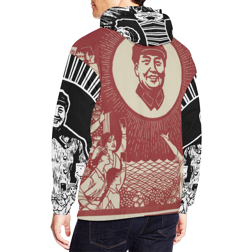 Chairman Mao 2 All Over Print Hoodie for Men (USA Size) (Model H13 ...