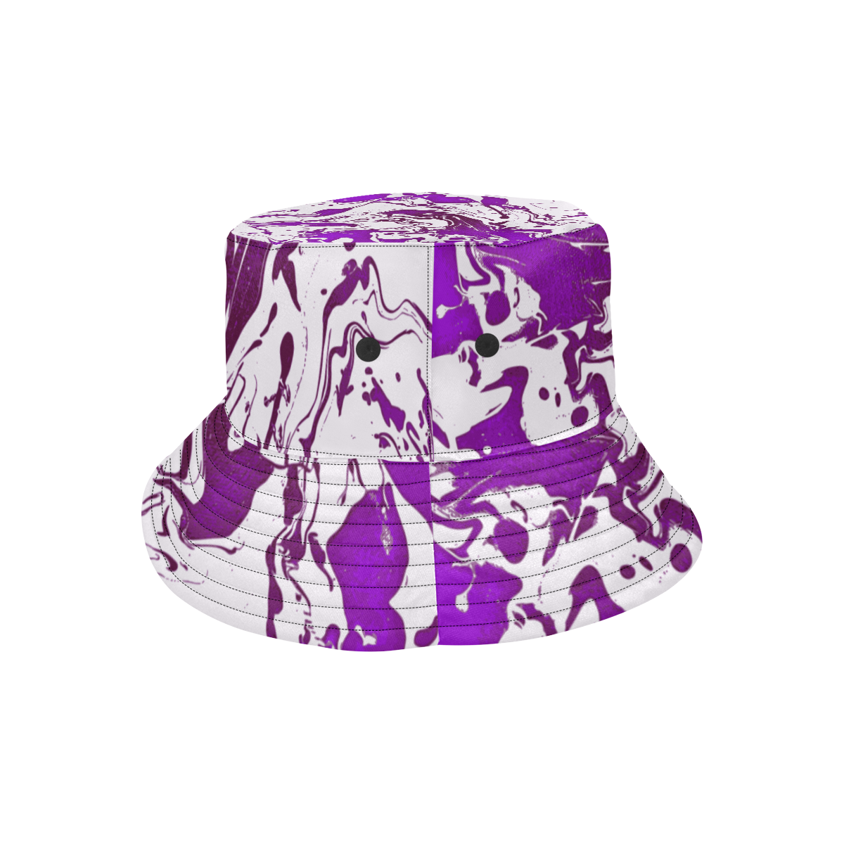 Plum - purple white swirl bucket hat diy All Over Print Bucket Hat | ID ...