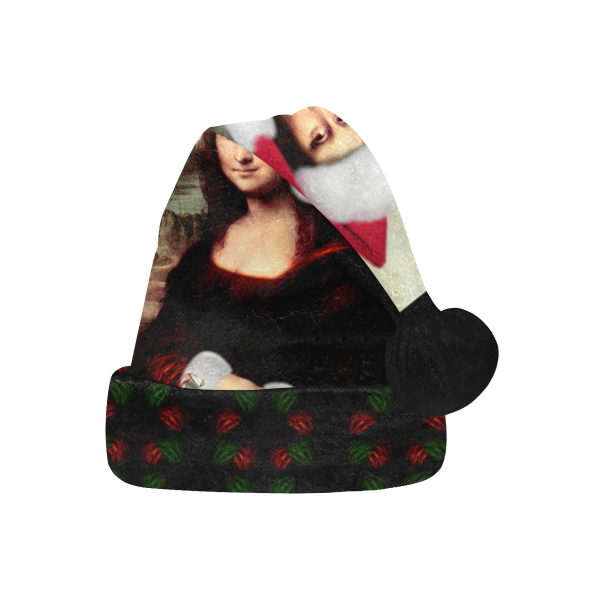 Christmas Mona Lisa Santa Hat | ID: D4146310