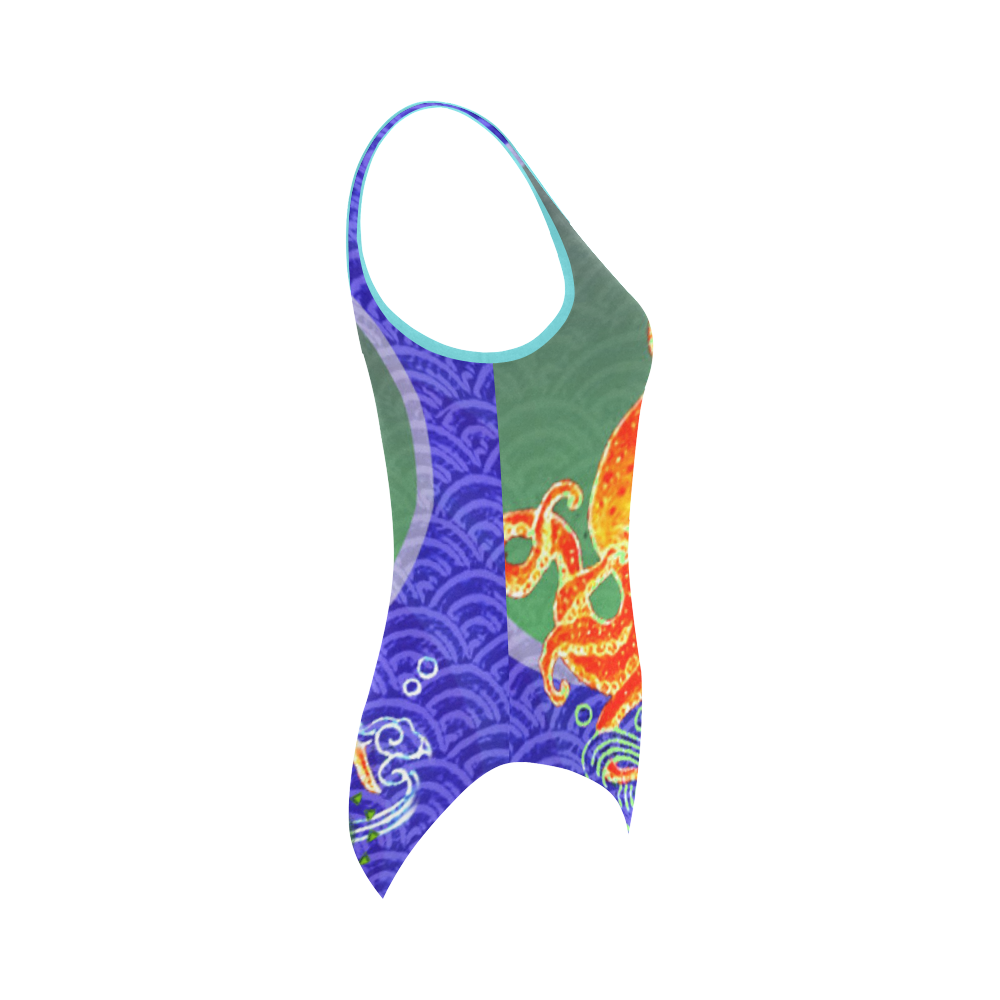 The Lowest of Low Japanese Angry Octopus Vest One Piece Swimsuit (Model ...