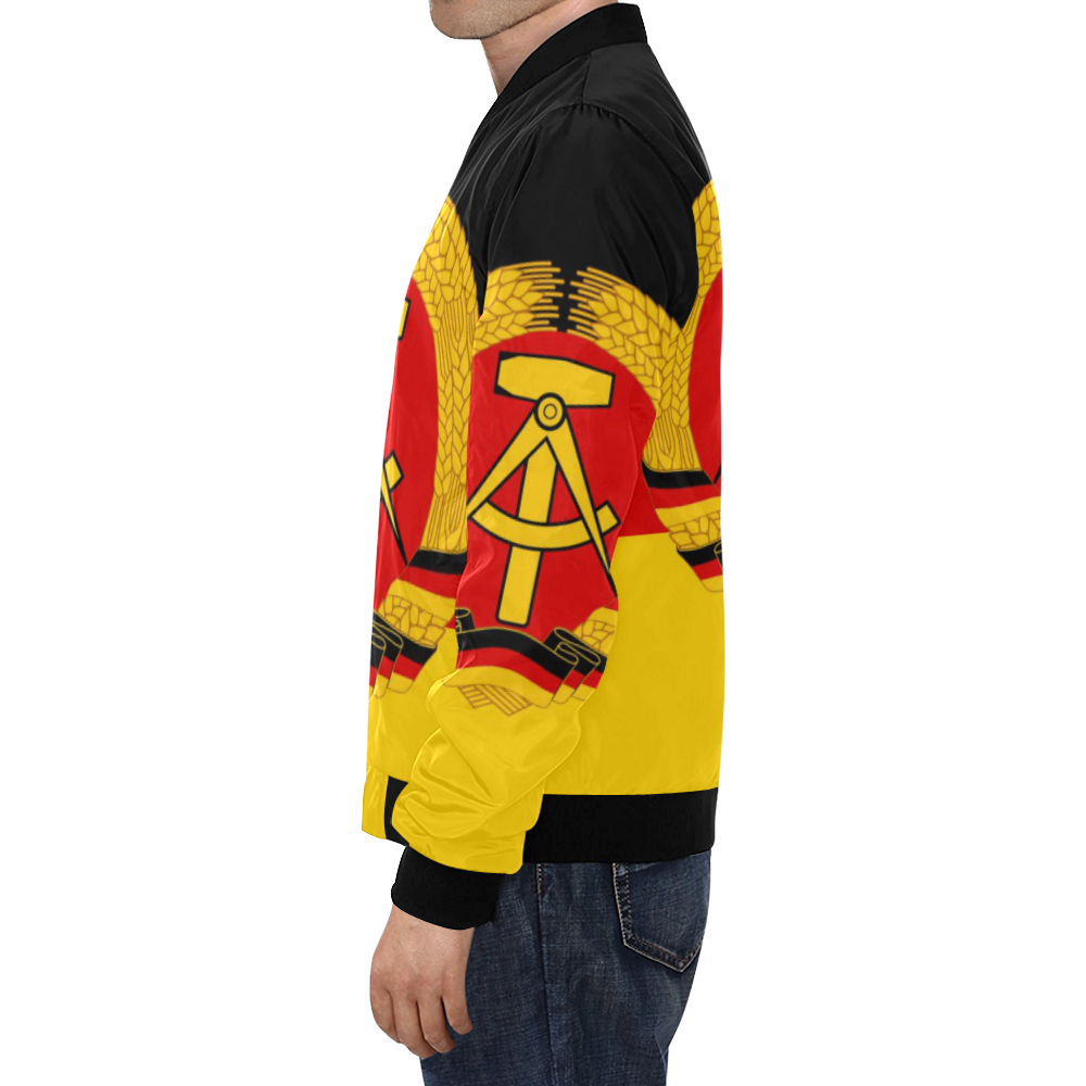GDR FLAG All Over Print Bomber Jacket for Men/Large Size (Model H19 ...