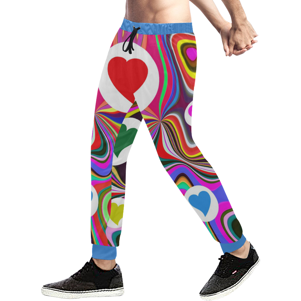 DESIGN B127 Men's All Over Print Sweatpants (Model L11) | ID: D3080453