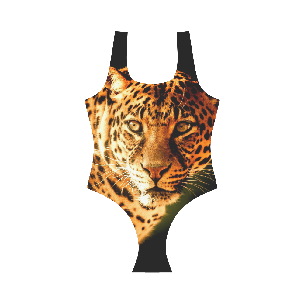 LEOPARD 2 Vest One Piece Swimsuit (Model S04) | ID: D2966577