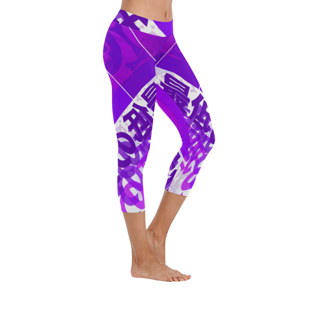The Lowest of Low Japanese Banner Women's Low Rise Capri Leggings ...