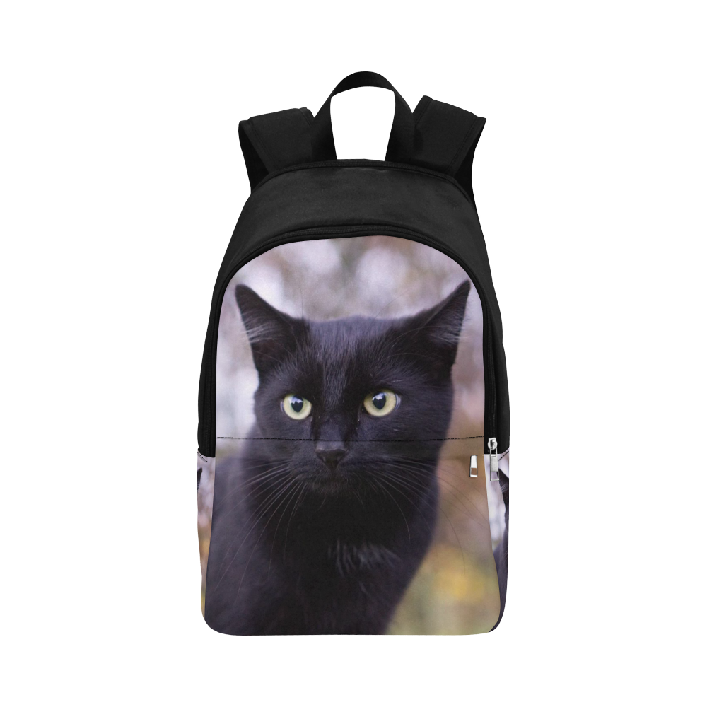 Black cat by JamColors Fabric Backpack for Adult (Model 1659) | ID ...