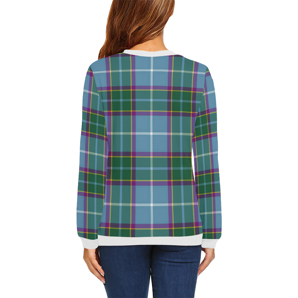 Isle of Man (Laxey Manx) Tartan All Over Print Crewneck Sweatshirt for ...