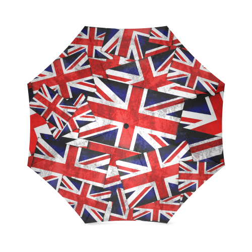 Union Jack British UK Flag Foldable Umbrella (Model U01) | ID: D4515751