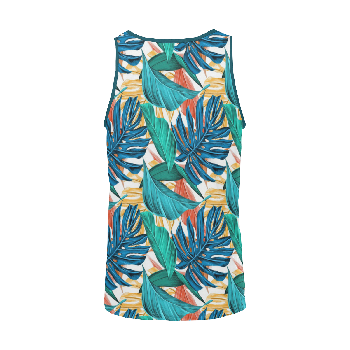 Tropical Jungle Leaves Men's All Over Print Tank Top (Model T57) | ID ...