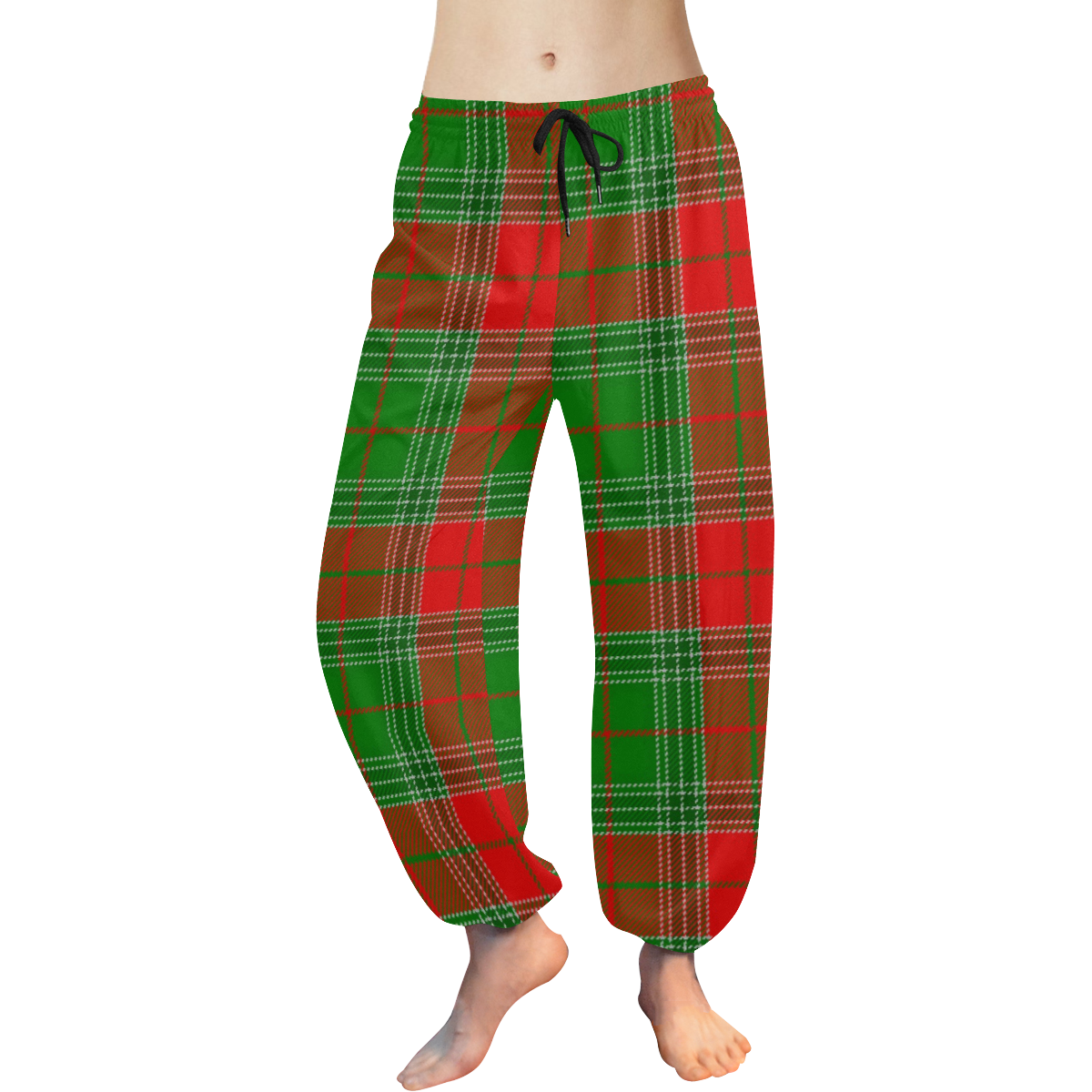 Christmas Plaid Women's All Over Print Harem Pants (Model L18) | ID ...