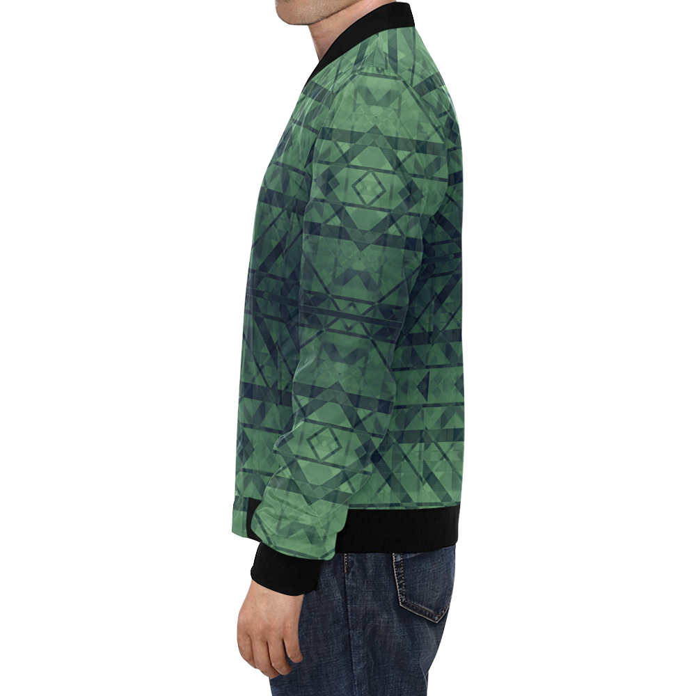 Sci-Fi Green Monster Geometric design All Over Print Bomber Jacket for ...