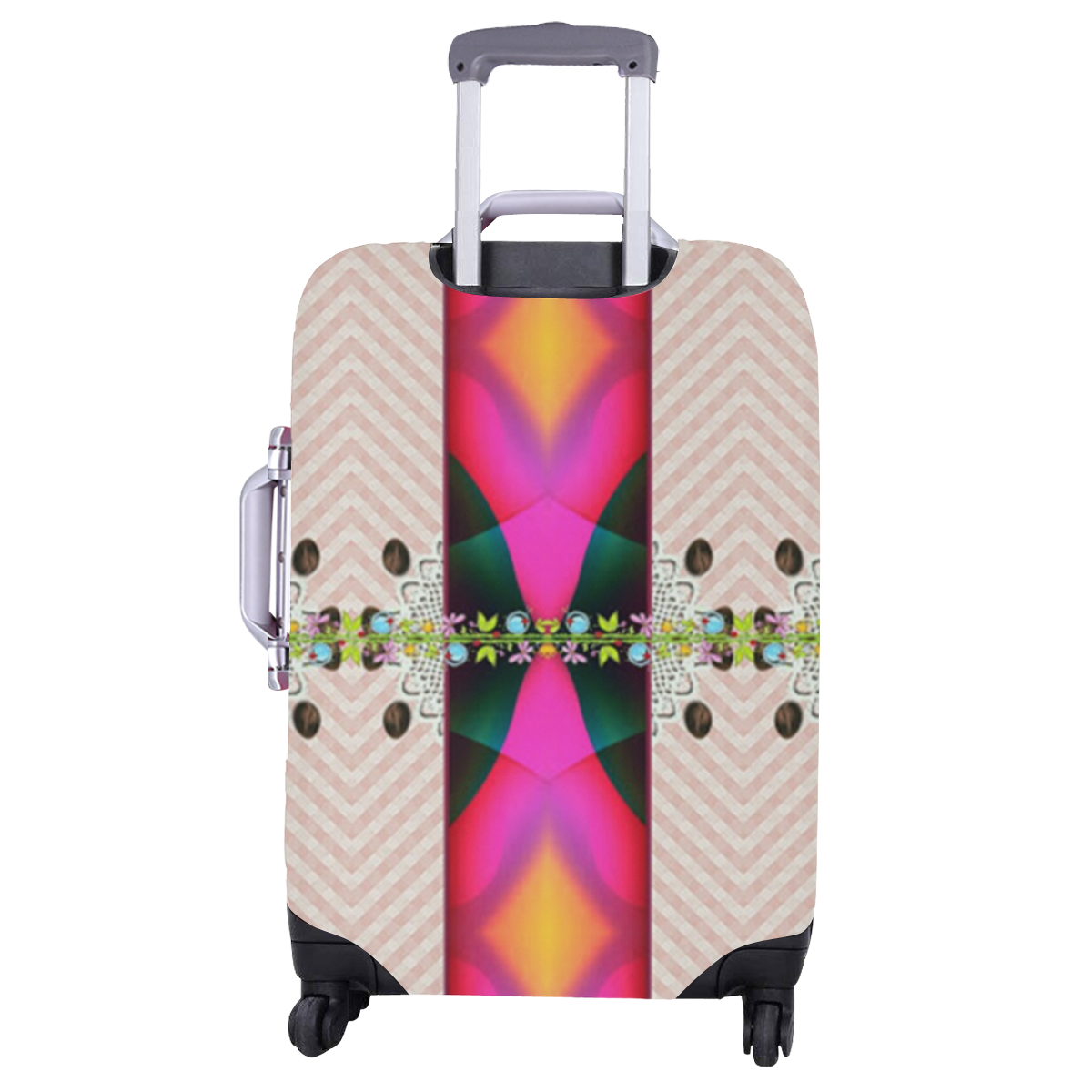 wraped suitcase- luggage with pattern-annabellerockz Luggage Cover ...