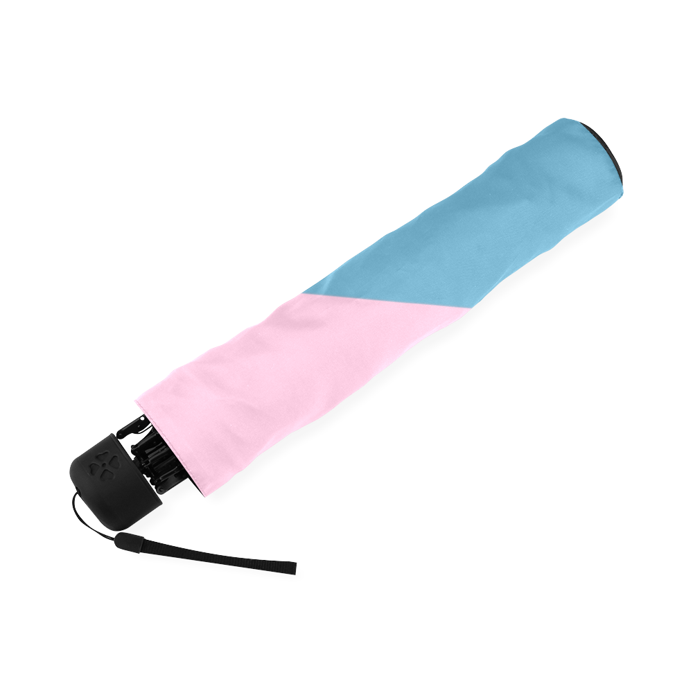 Transgender Flag Foldable Umbrella (Model U01) | ID: D2692034