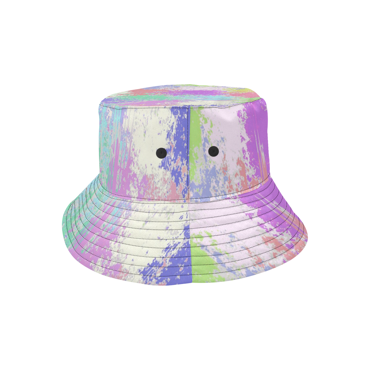 Pastel Paint Splatter All Over Print Bucket Hat | ID: D3415744