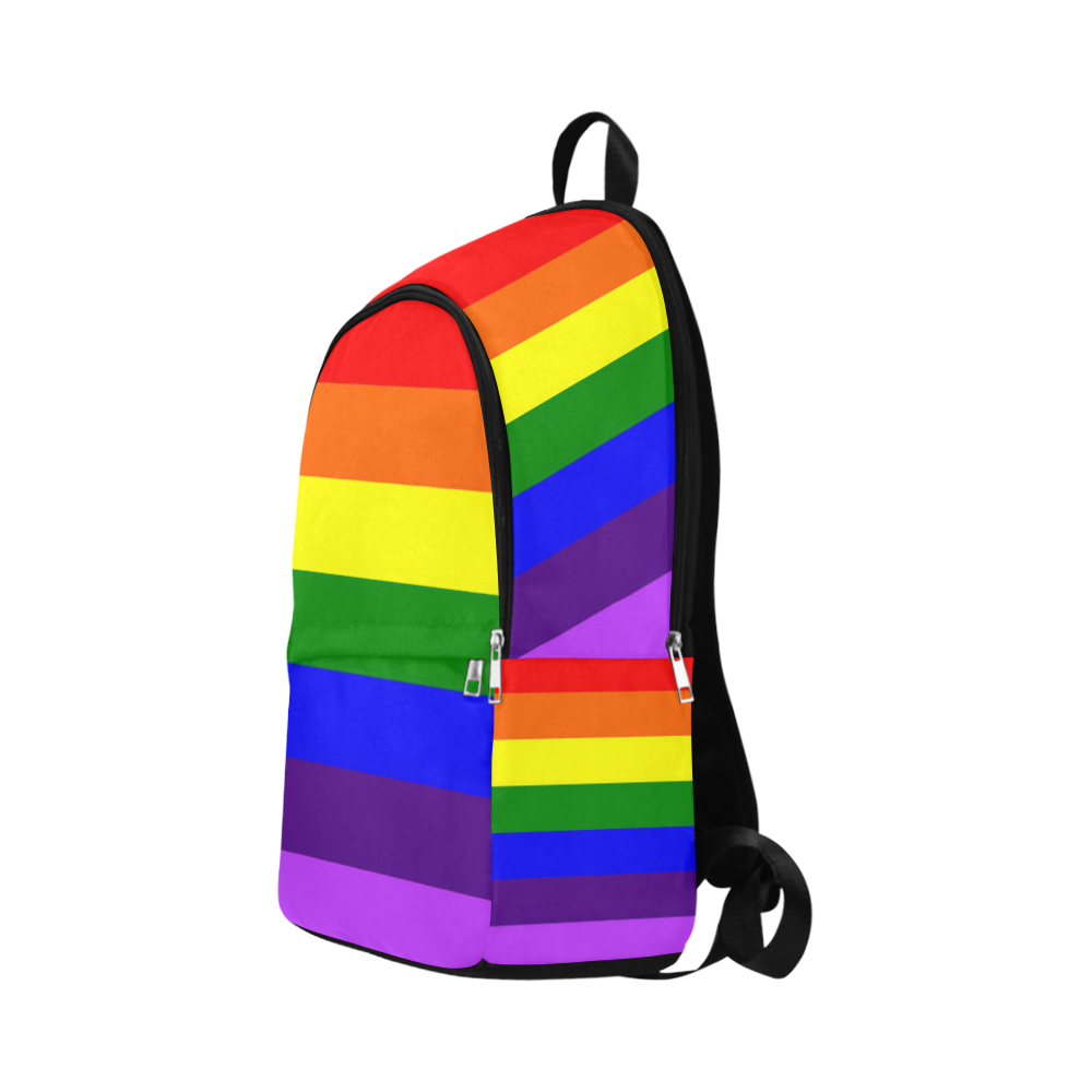 Rainbow Flag (Gay Pride - LGBTQIA+) Fabric Backpack for Adult (Model ...