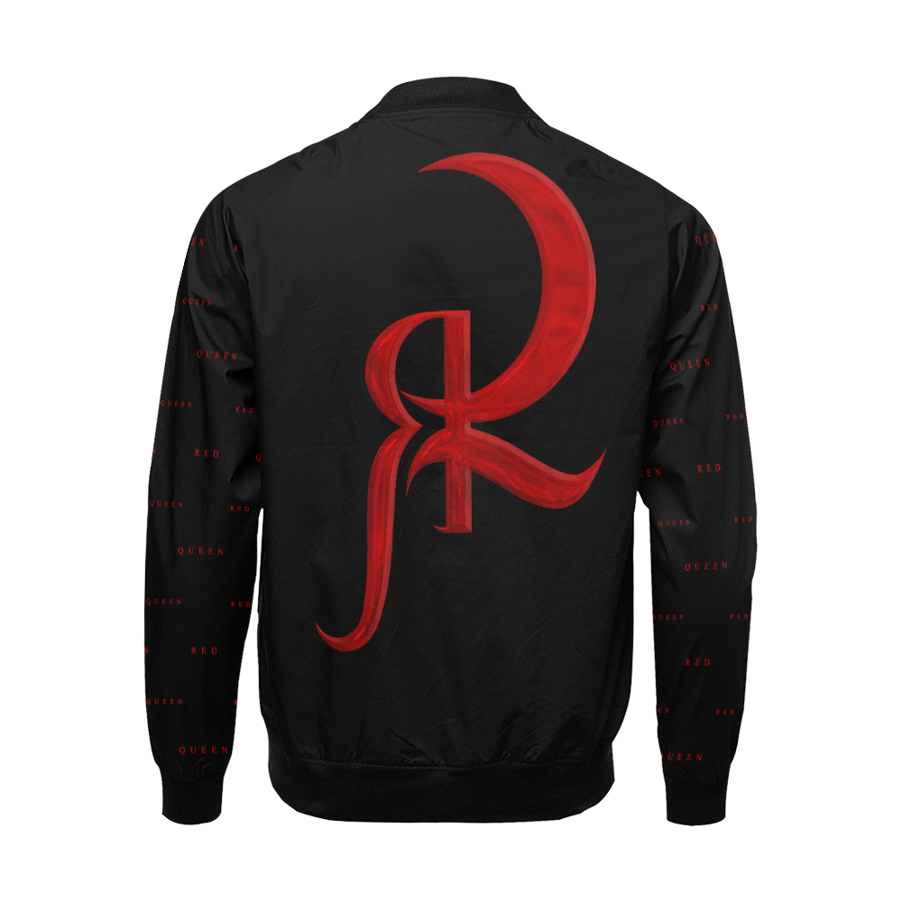 RED QUEEN SYMBOL RED LOGO BLACK SLEEVES ALL OVER BLACK All Over Print ...