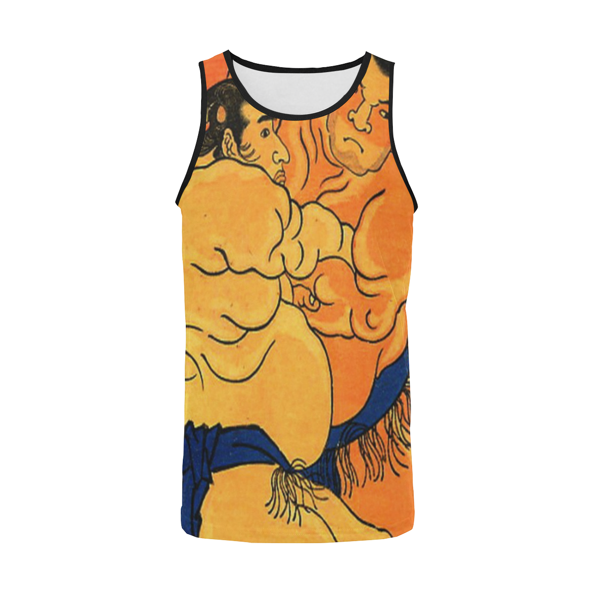 Two sumo wrestlers Men's All Over Print Tank Top (Model T57) | ID: D3121907