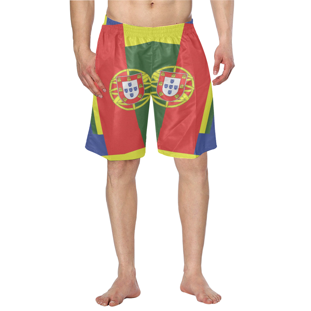PORTUGAL ABSTRACT Men's Swim Trunk (Model L21) | ID: D2977689