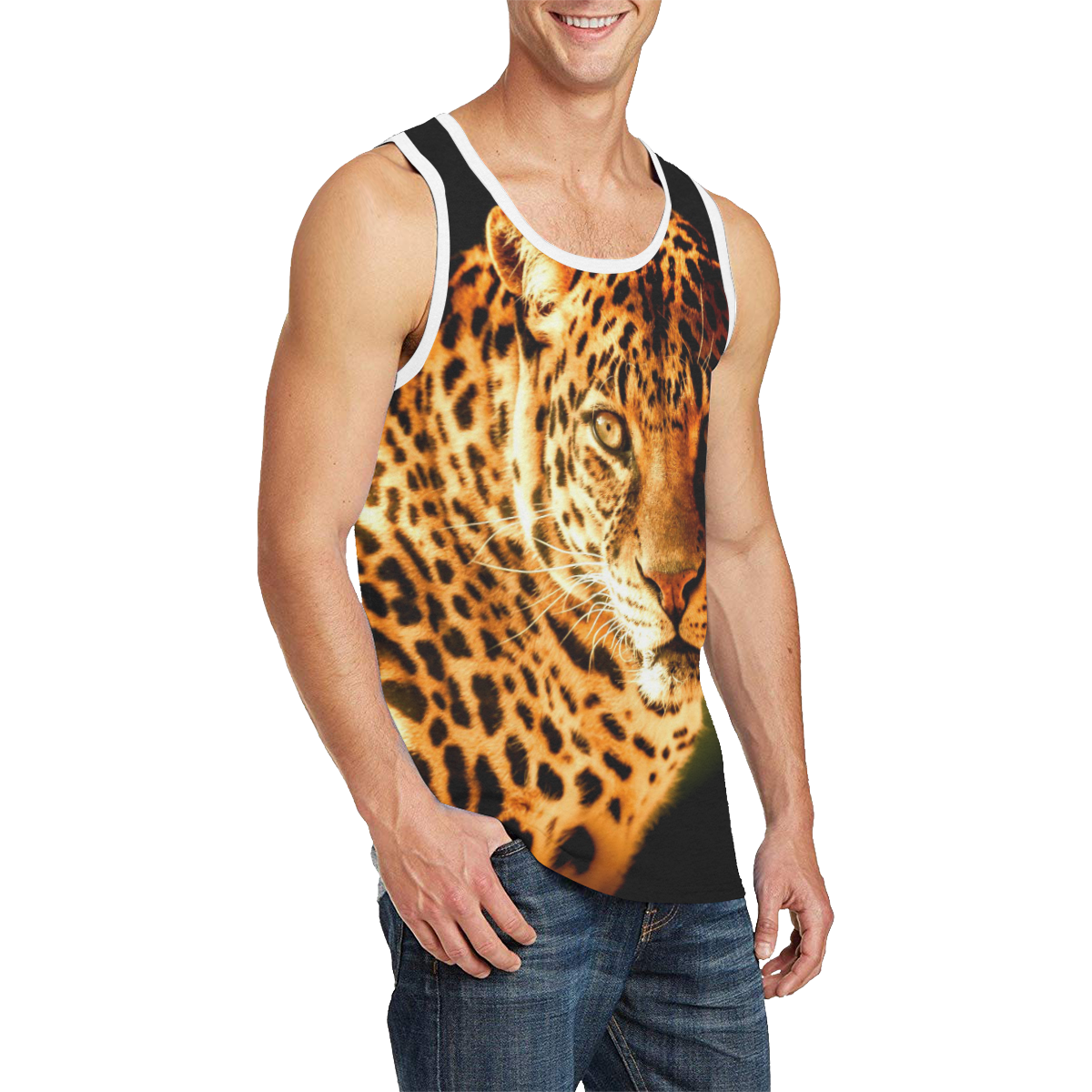 LEOPARD 2 Men's All Over Print Tank Top (Model T57) | ID: D2977785