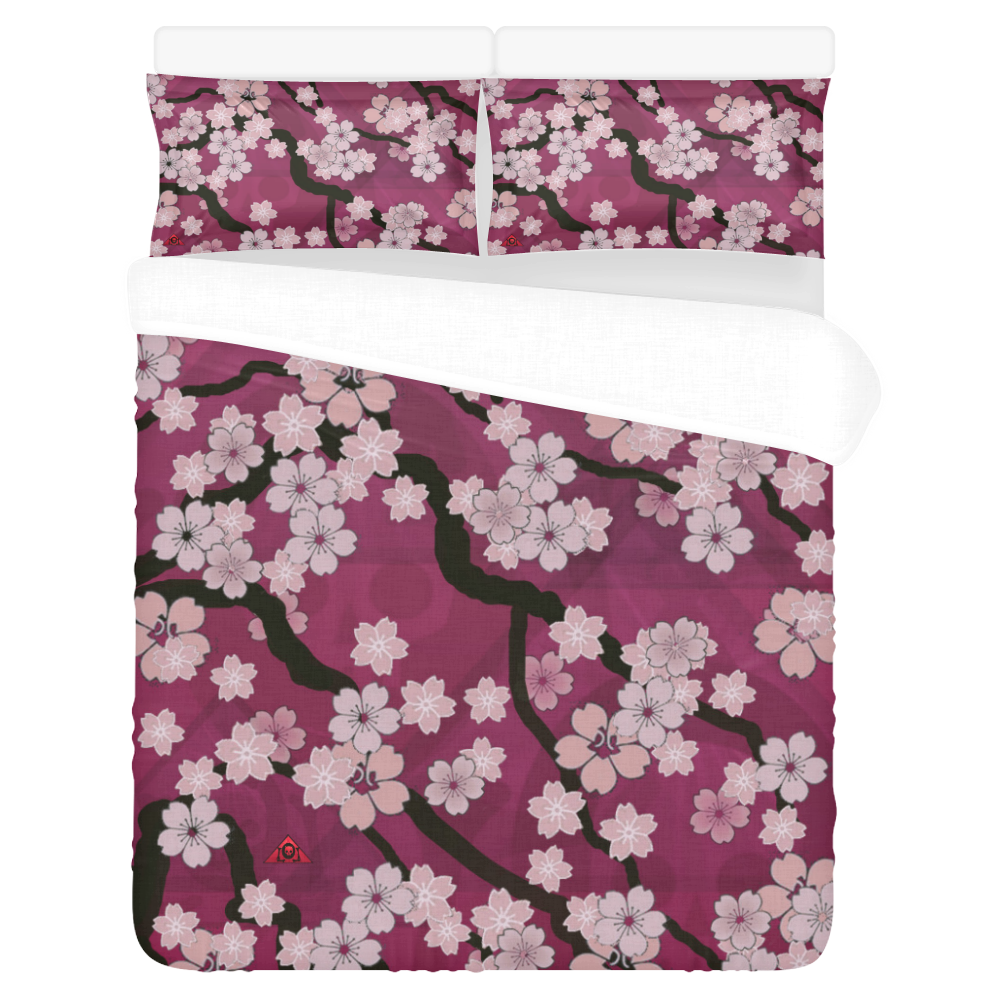 Sakura Breeze 3-Piece Bedding Set | ID: D3324510