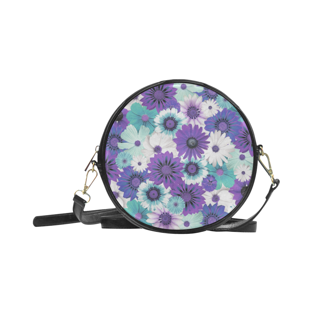 Spring Time Flowers 6 Round Sling Bag (Model 1647) | ID: D2388501