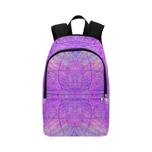 Hot Pink and Purple Abstract Branch Pattern Fabric Backpack for Adult ...