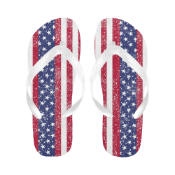 Patriotic Grunge-Style USA American Flags Flip Flops for Men/Women ...