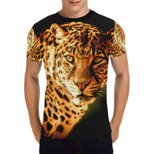 LEOPARD 2 Men's All Over Print T-Shirt with Chest Pocket (Model T56 ...