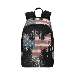 Patriotic Grunge-Style USA American Flags Fabric Backpack for Adult ...