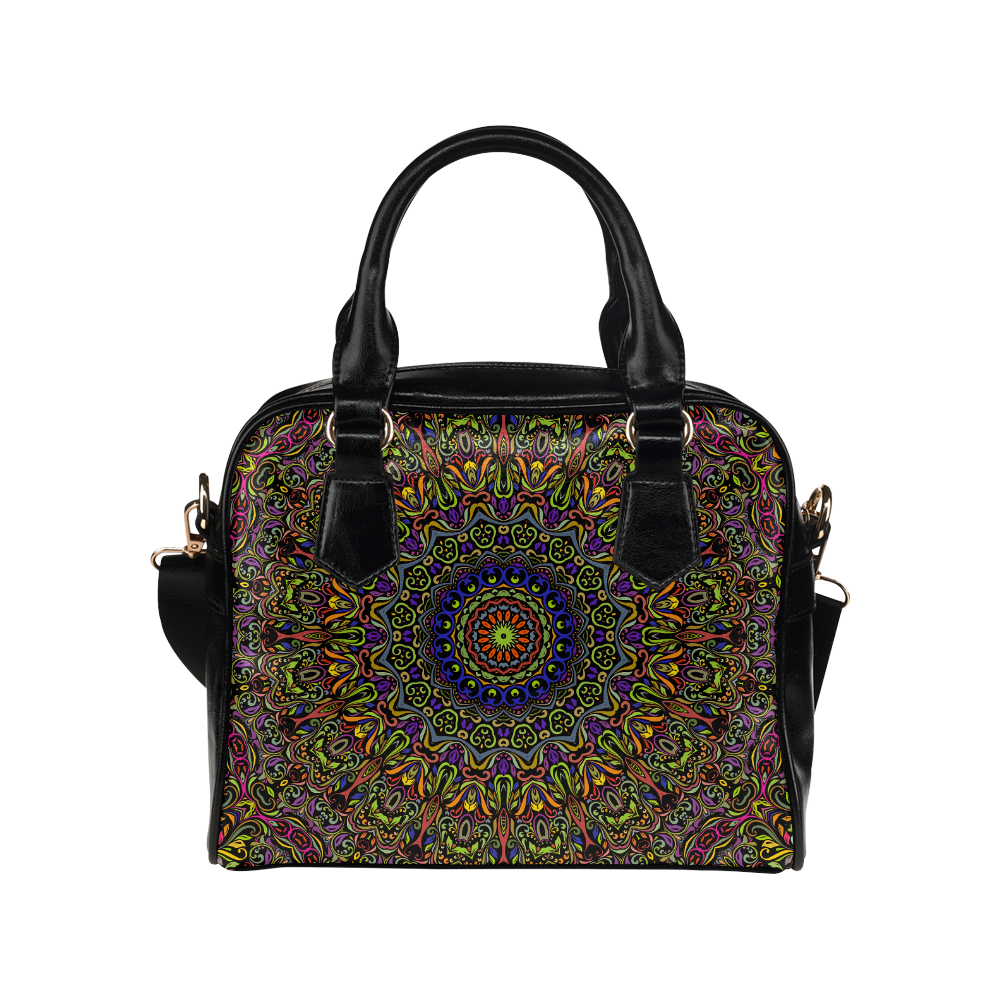 Mandala Pattern Shoulder Handbag (Model 1634) | ID: D3546096