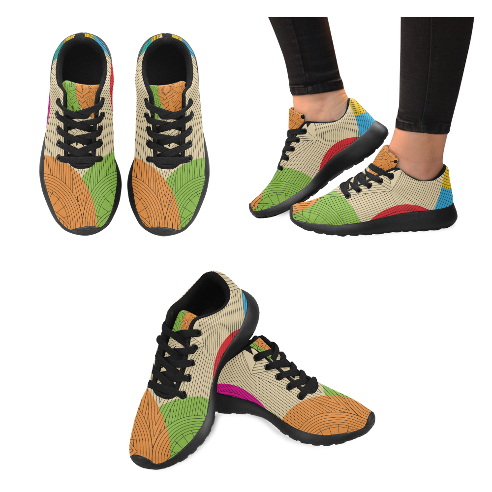 Aztec Ancient Tribal Men's Running Shoes/Large Size (Model 020) | ID ...