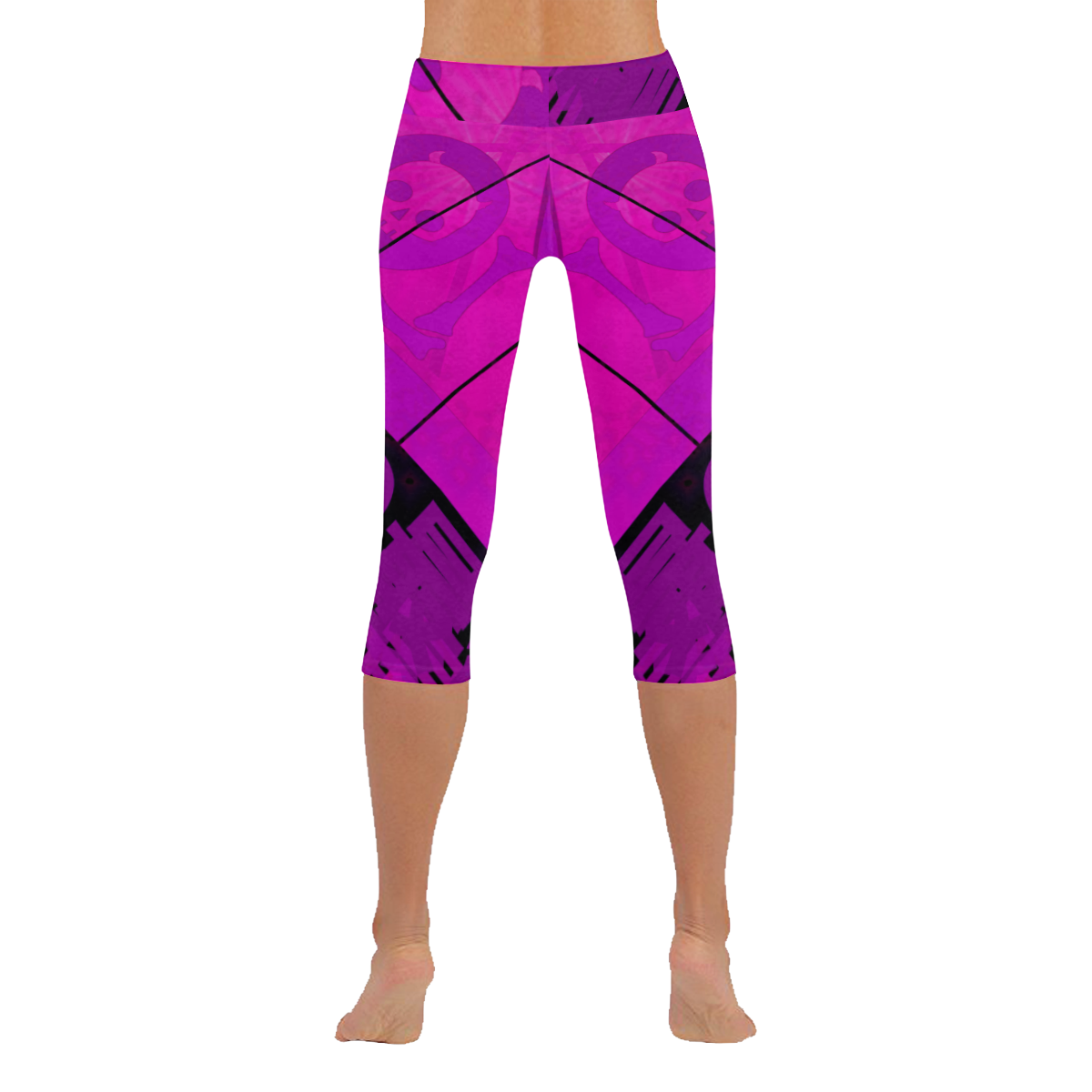 The Lowest of Low Japanese Banner Women's Low Rise Capri Leggings ...